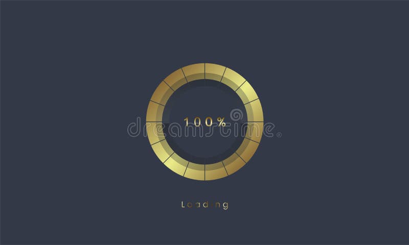 100 Percent Golden Futuristic Progress Loading Bar. Golden UpLoading ... 100 Percent Golden Futuristic Progress Loading Bar. Golden UpLoading ...