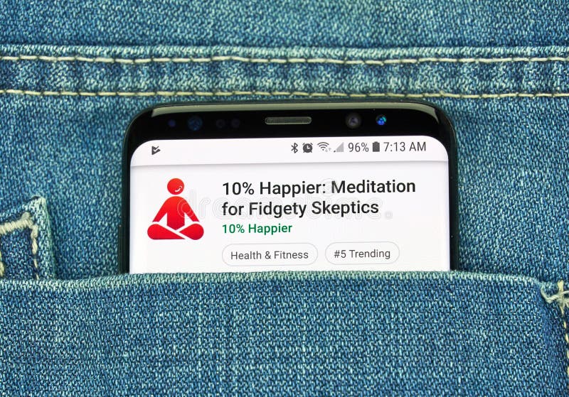 10 Percent Happier Mobile App on Samsung S8 Editorial Image - Image of ...