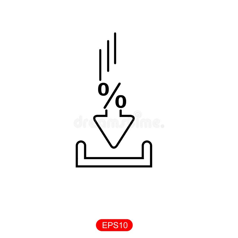 Decrease Percent White Background Stock Illustrations – 654 Decrease ...