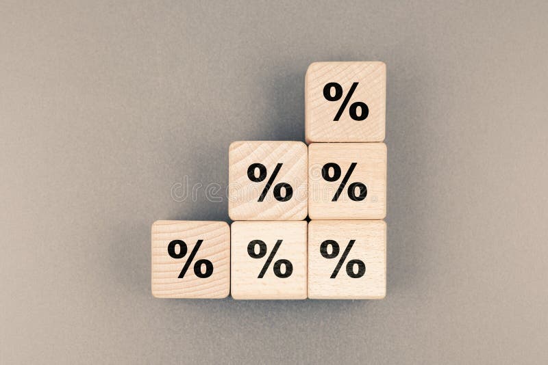 Percent Increase Step by Step Stock Photo - Image of bank, benefits ...