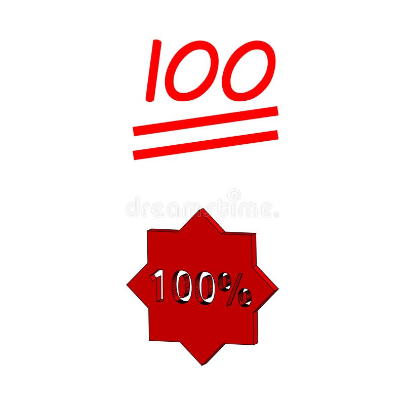 100 percent icons stock illustration. Illustration of diagram - 328780582