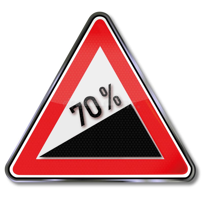 70 percent increase stock vector. Illustration of slope - 108329499