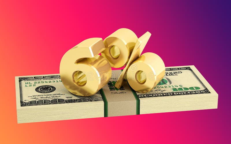 0.5 percent interest rate stock illustration. Illustration of earnings ...