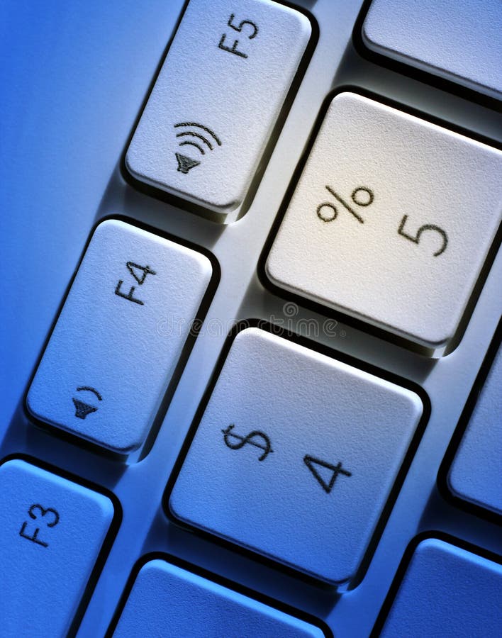 Percent key. stock photo. Image of digital, keyboard, percent - 1774108