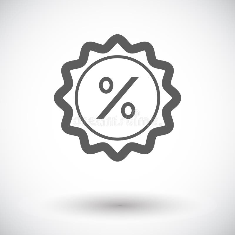 Percent label stock vector. Illustration of price, painting - 95061144
