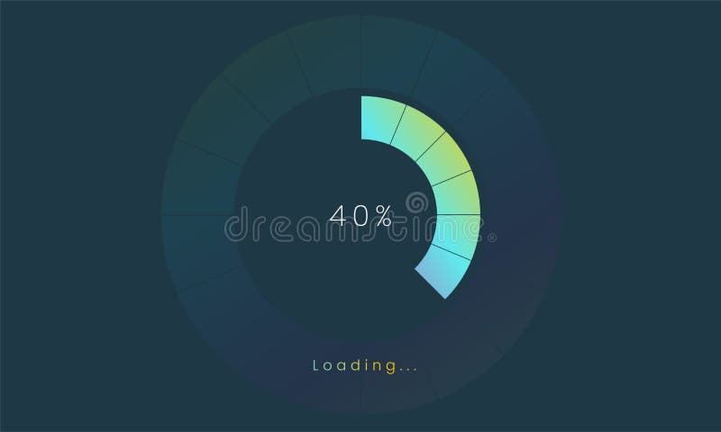 100 Percent Loading User Interface A Futuristic Loading Icon Colorful Loading Tap Menu Ui Use