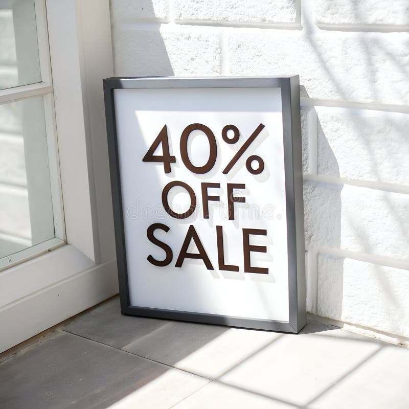 40 Percent Off Sale Transparent Text Stock Illustration - Illustration ...