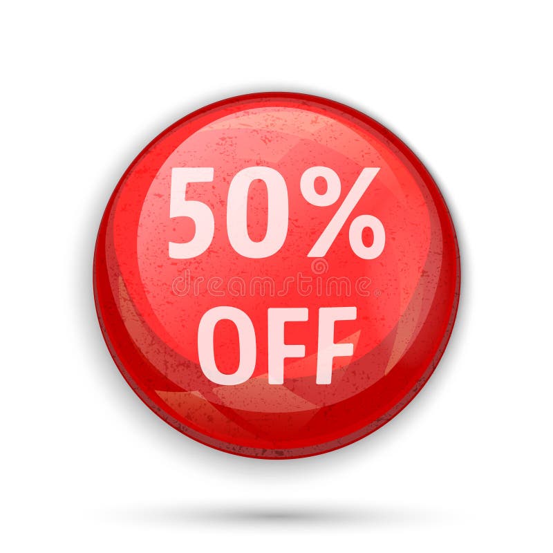 50 Percent Off Sign or Symbol Stock Vector - Illustration of internet ...