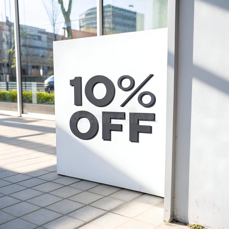 10 Percent Off Text Transparent Stock Illustration - Illustration of ...