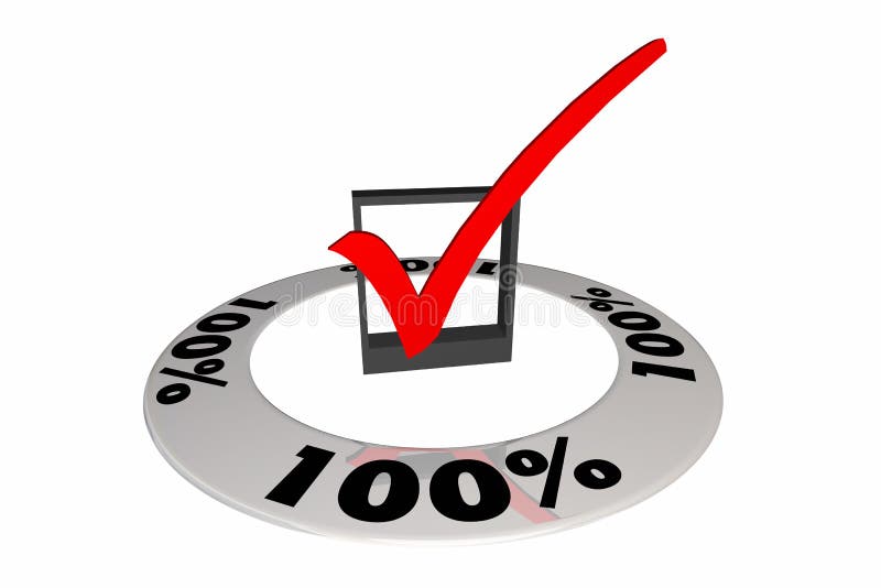 100 Percent Total Best Score Perfect Bowling Strike Stock Illustration ...