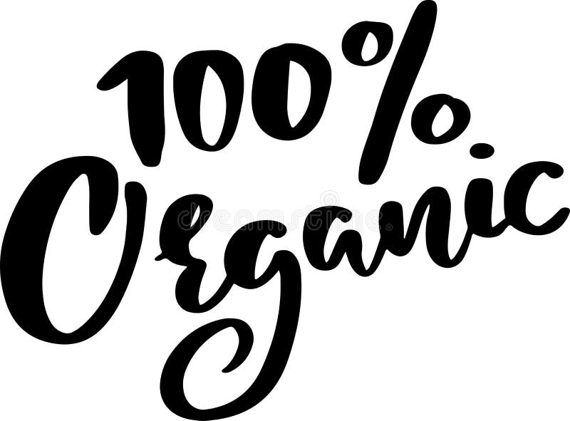 Organic Lettering. Modern Brush Calligraphy. Vector Typography Banner ...