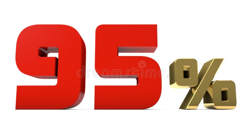 95 Percent stock illustration. Illustration of mega, deal - 2466141