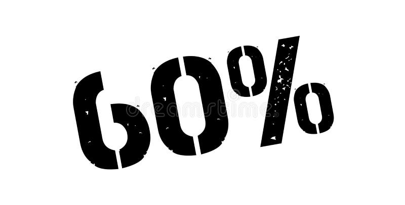 60 percent rubber stamp stock illustration. Illustration of marketing ...