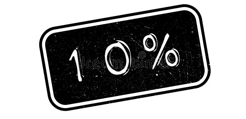 10 percent rubber stamp stock illustration. Illustration of economy ...