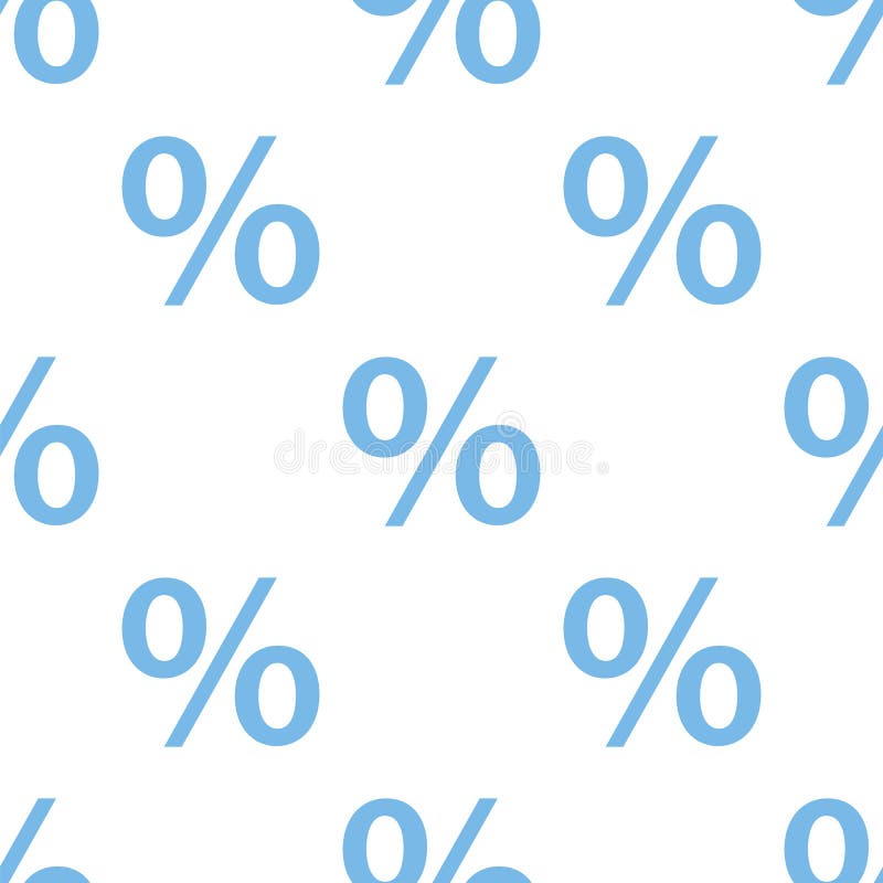 Percent seamless pattern stock vector. Illustration of color - 51737475