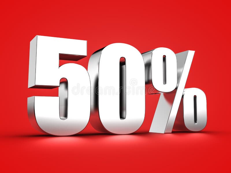 50 percent sign stock illustration. Illustration of rate - 75061146