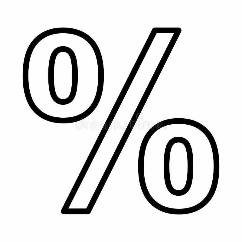 Percent sign illustration stock illustration. Illustration of design ...