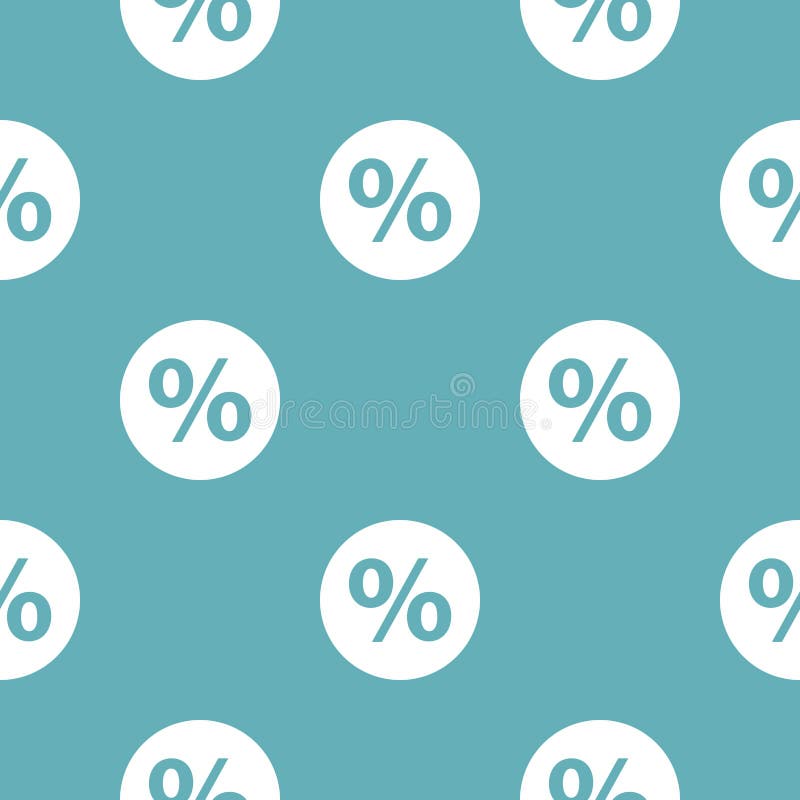 Percent Sign Pattern Seamless Blue Stock Illustration - Illustration of ...