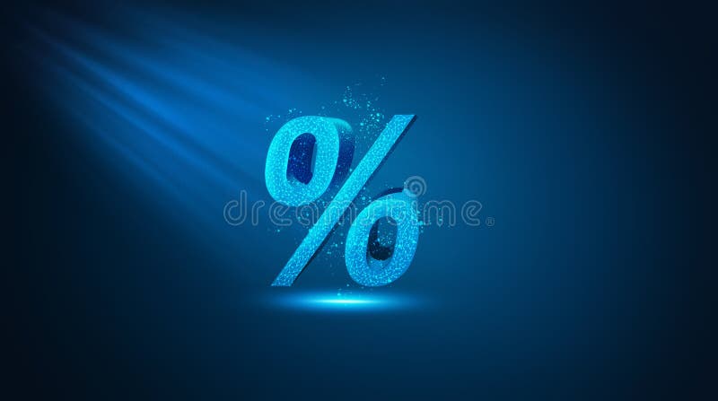 Percent Sign Percentage Icon Interest Rate Stock Photo - Image of ...