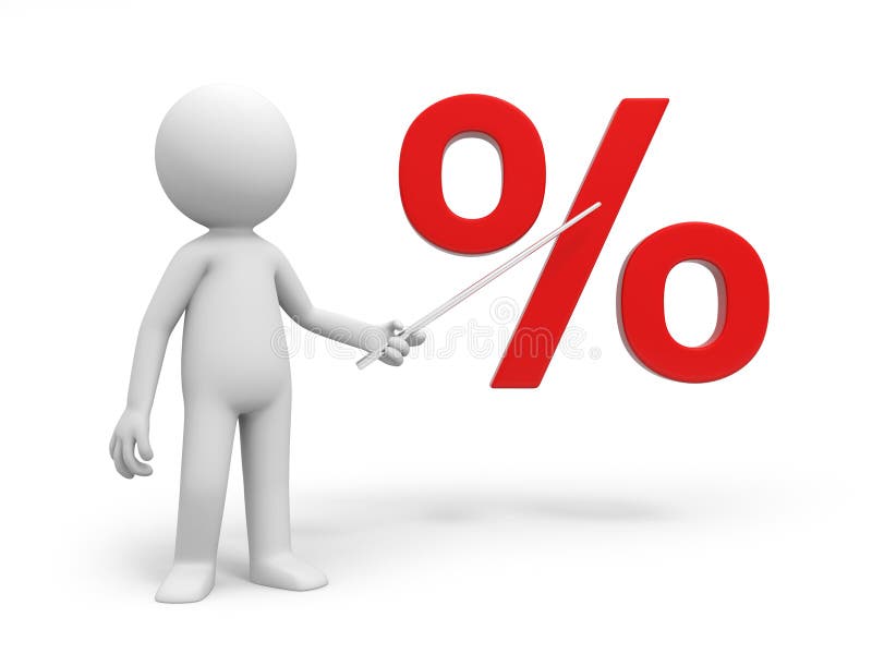 Percent symbol stock illustration. Illustration of abstract - 8229099