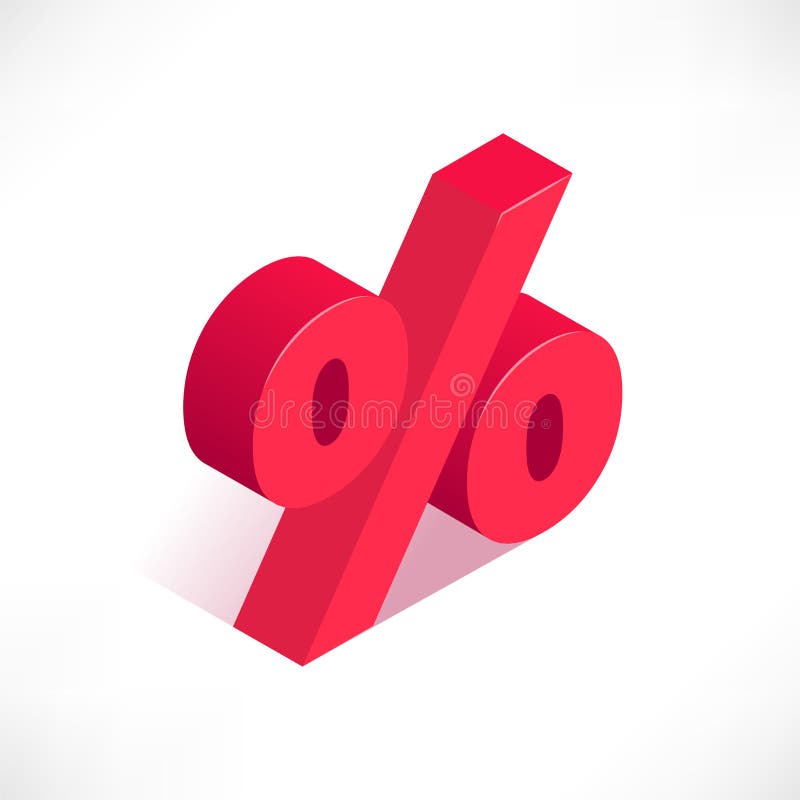 Percent symbol icon stock illustration. Illustration of creative ...