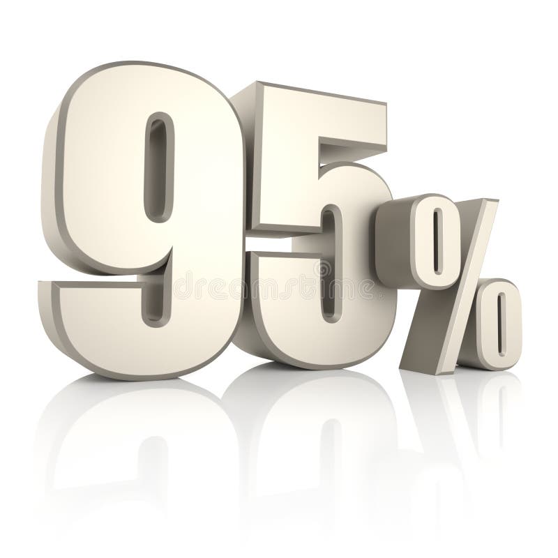 95 Percent stock illustration. Illustration of mega, deal - 2466141