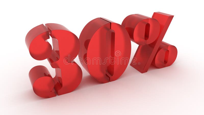 30 percent increase stock vector. Illustration of evaluation - 51966210