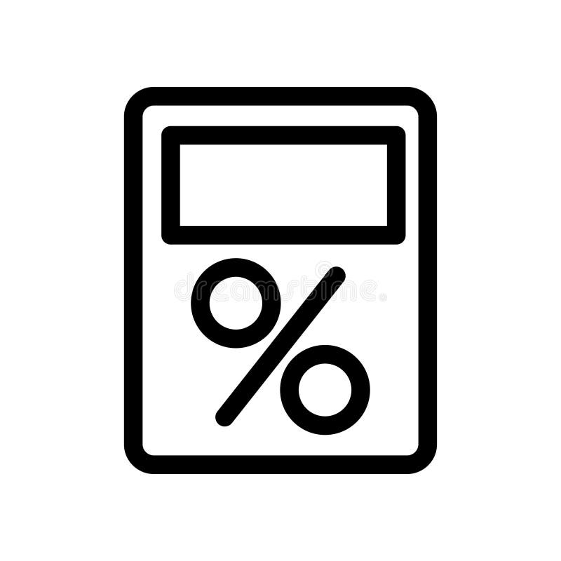 Calculator Percentage Finance Number Business Icon Vector Illustration ...