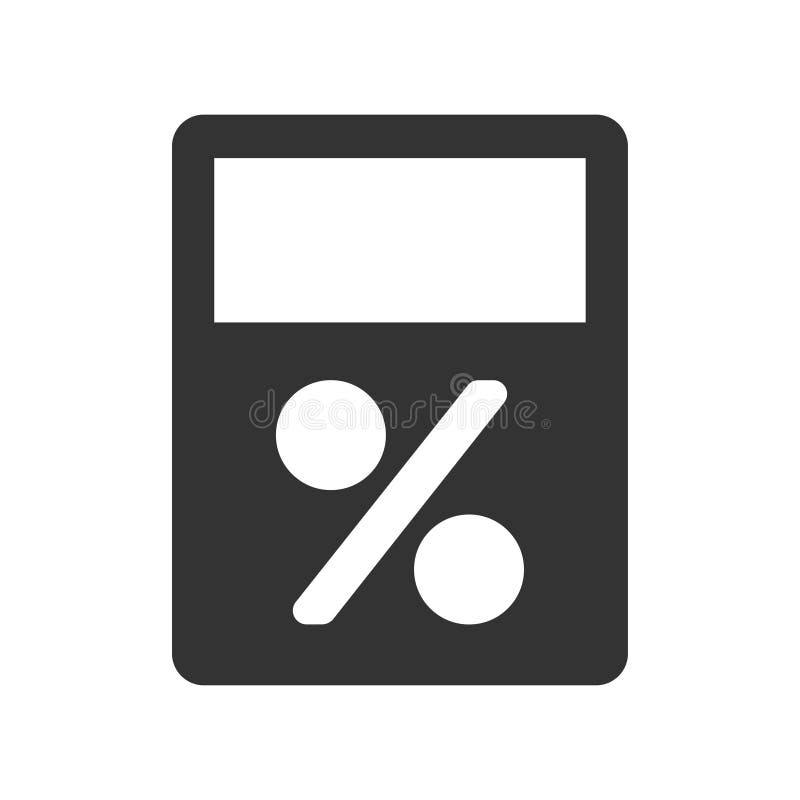 Calculator Percentage Finance Number Business Icon Vector Illustration ...
