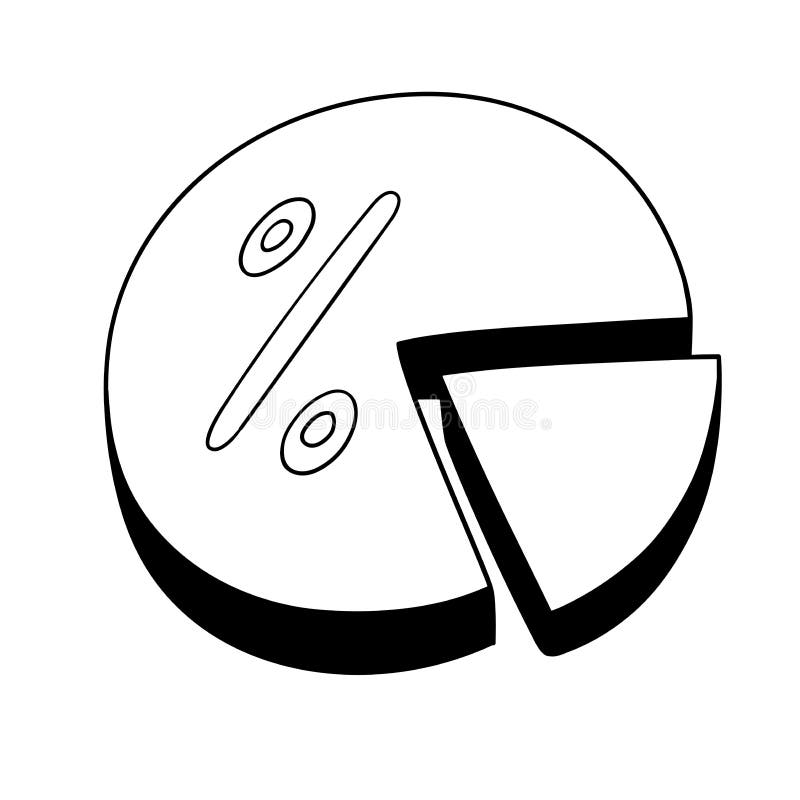 Percentage chart stock vector. Illustration of banner - 70555836