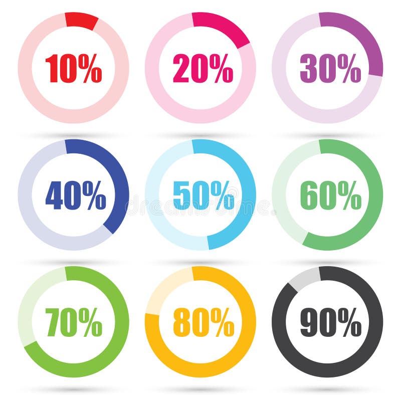 Percentage Diagram Presentation Design Elements. Infographics. Vector ...