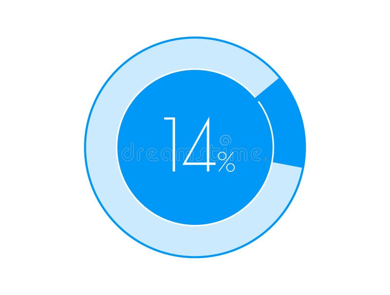 14 Percentage, 14 Percentage Diagrams Infographic Stock Vector ...