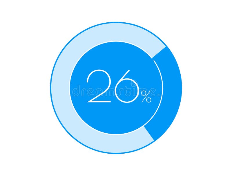 26 Percentage, 26 Percentage Diagrams Infographic Stock Vector ...
