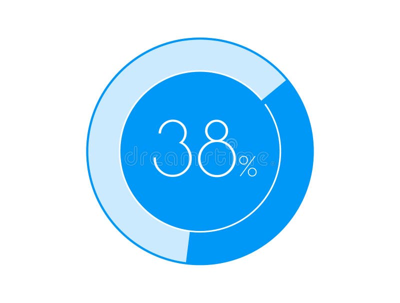 38 Percentage, 38 Percentage Diagrams Infographic Stock Vector ...