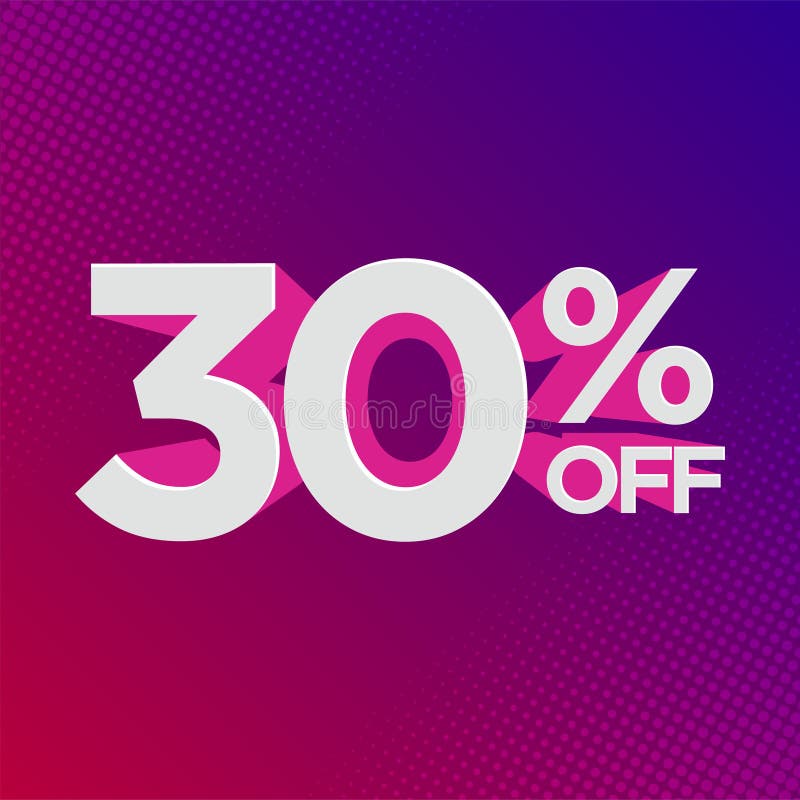 Percentage Off Discount Red Banner Stock Illustration - Illustration of ...