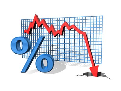 Percentage Down stock illustration. Illustration of financial - 20697044