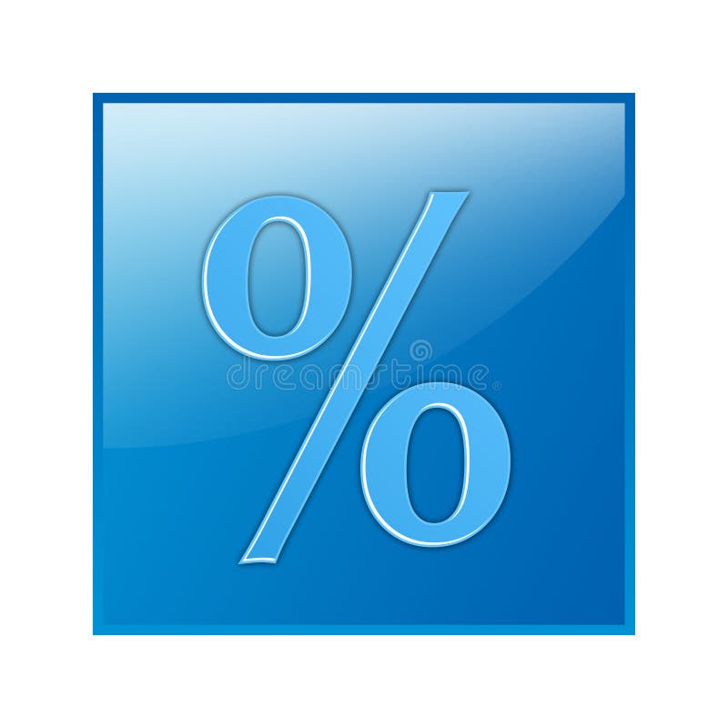 Percentage icon stock illustration. Illustration of sign - 1996988