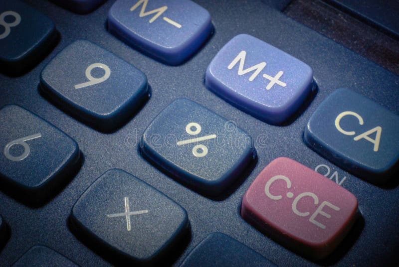 Percentage Key on a Calculator Keyboard Stock Photo - Image of basic ...