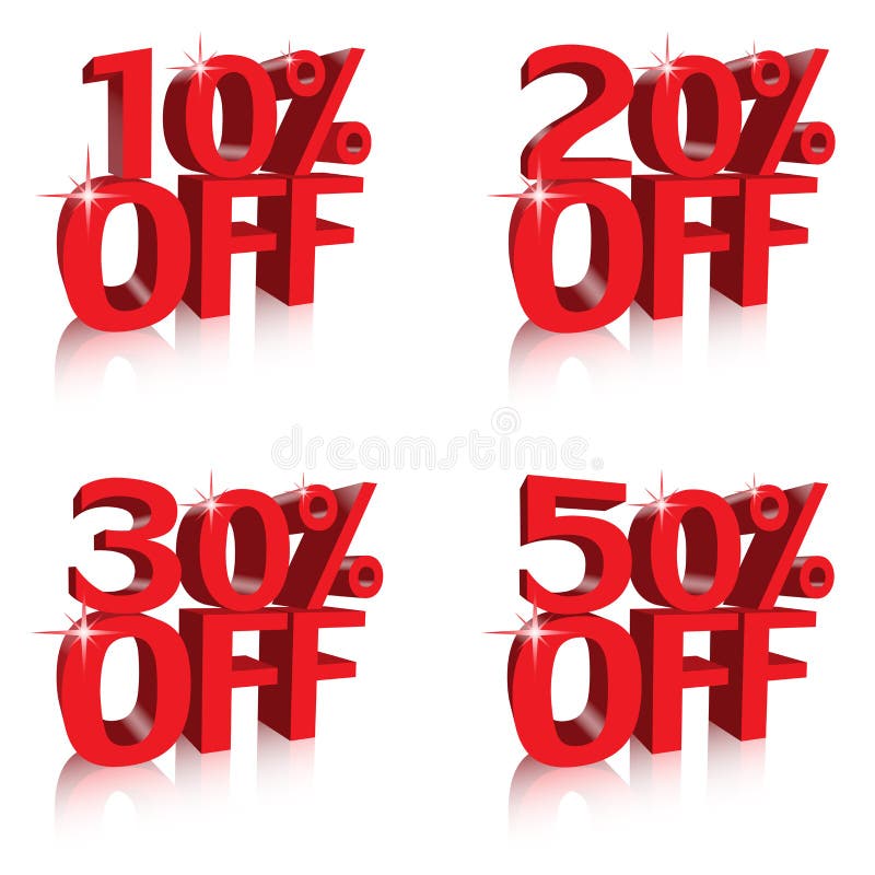 Save Shopping Icon Bags with Percentage Discount Stock Vector ...