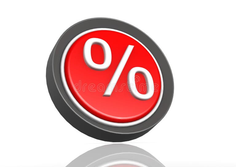 Percentage round icon stock illustration. Illustration of money - 31937388