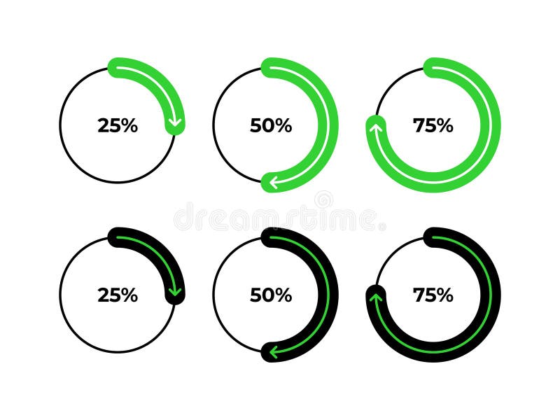 Percentage Scale. Gauge Button Icon Stock Illustration - Illustration ...