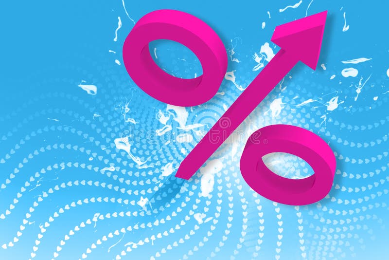 Percentage sign stock illustration. Illustration of retail - 15056759