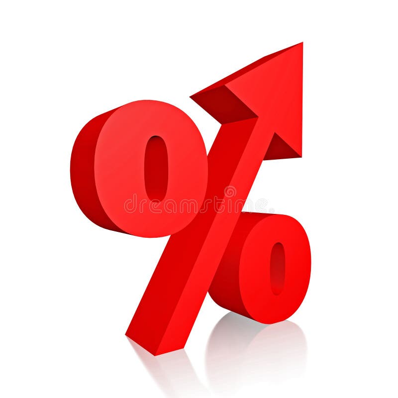 Percentage Sign - Thinking Man and Percent Symbol Stock Illustration ...