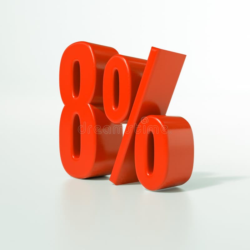 8 Percentage Sign, 8 Percent Stock Photo - Image of percent, offer ...