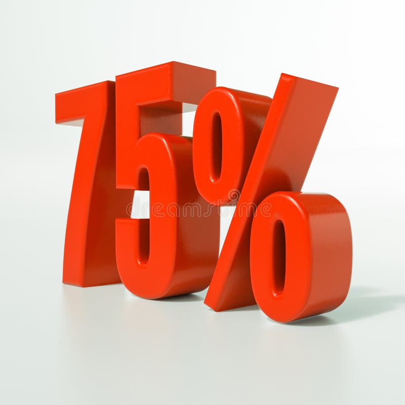 Percentage Sign, 75 Percent Stock Image - Image of shopping, offer ...