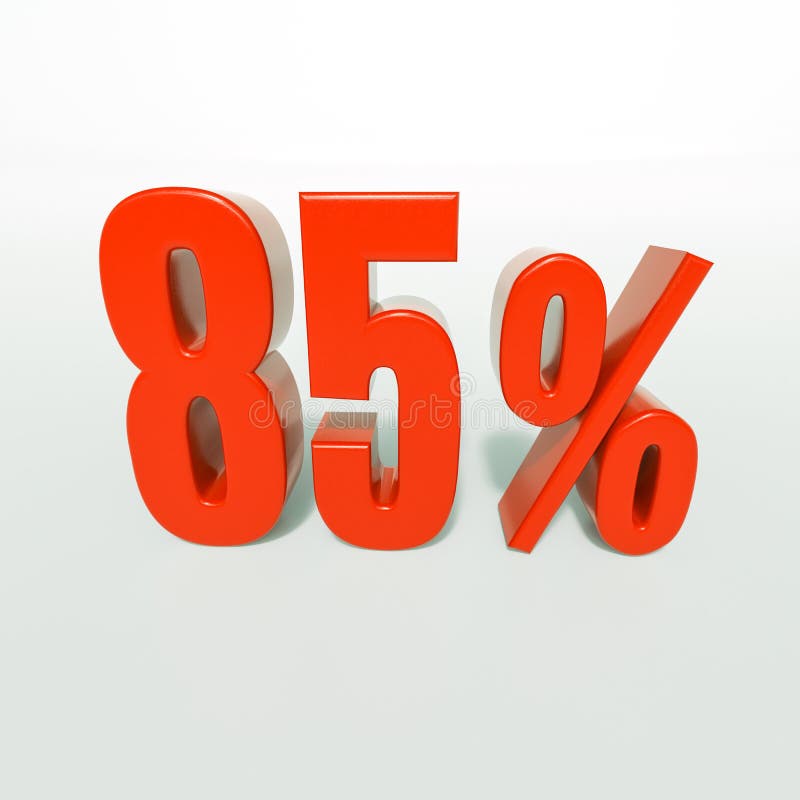 Percentage Sign, 85 Percent Stock Photo - Image of numeral, offer: 84266426