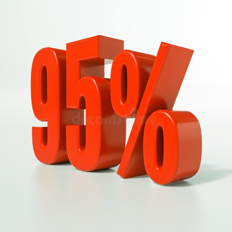 Percentage Sign, 95 Percent Stock Image - Image of symbol, percent ...