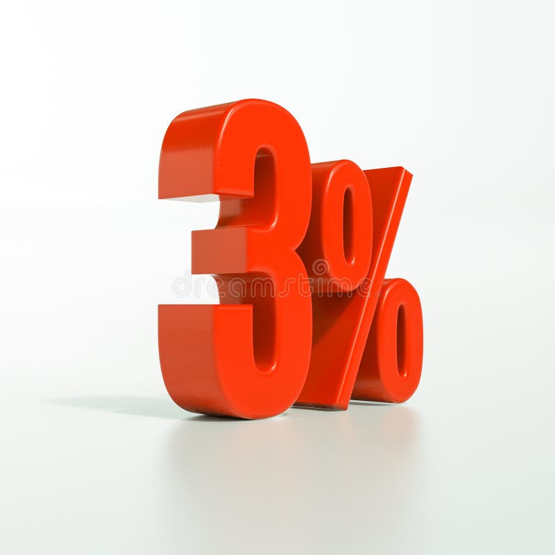 Percentage sign, 3 percent stock image. Image of three - 84266783