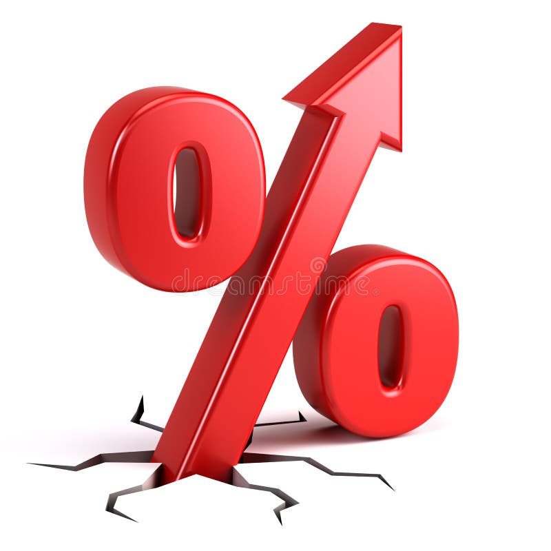 Percentage Sign - Thinking Man and Percent Symbol Stock Illustration ...