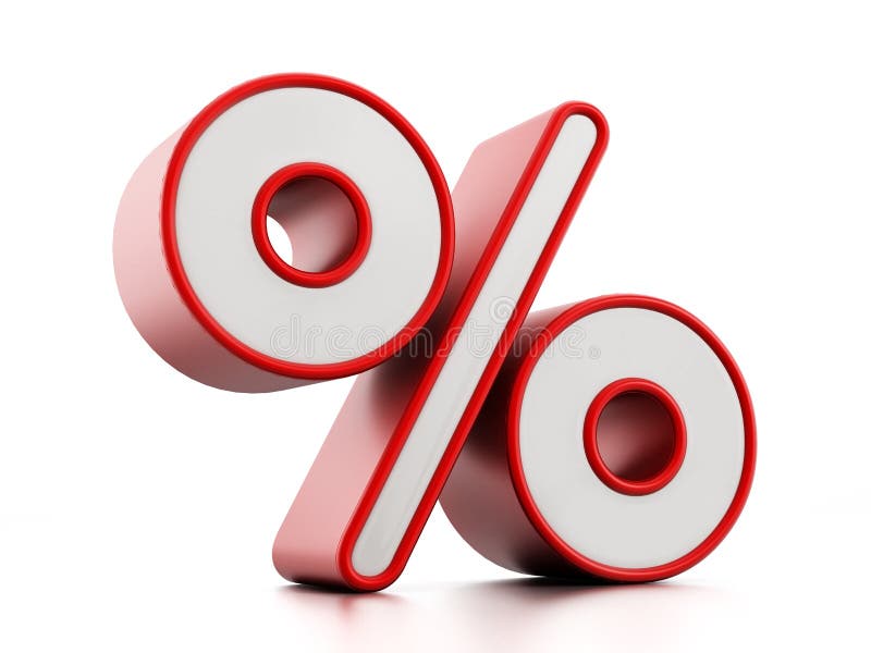 Percentage sign stock illustration. Illustration of mathematics - 45620205